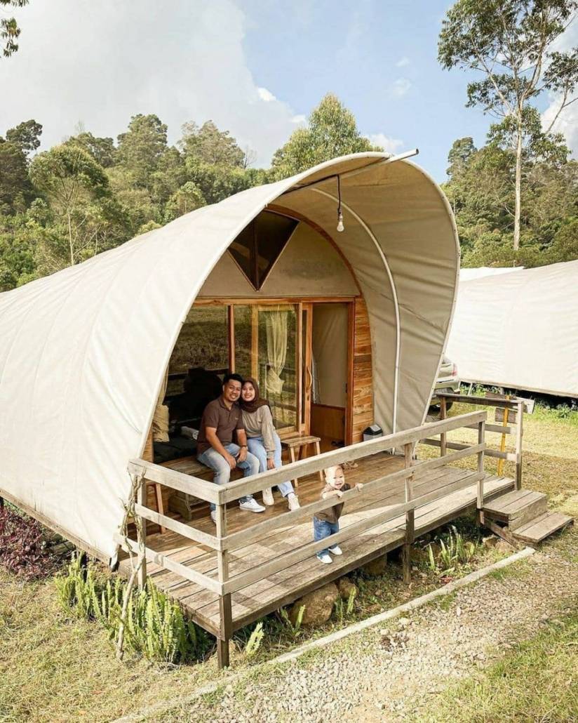 7 Destinasi Wisata Glamping Bandung Terpopuler Dengan Panorama Alam Indah Dan Suasana Sejuk